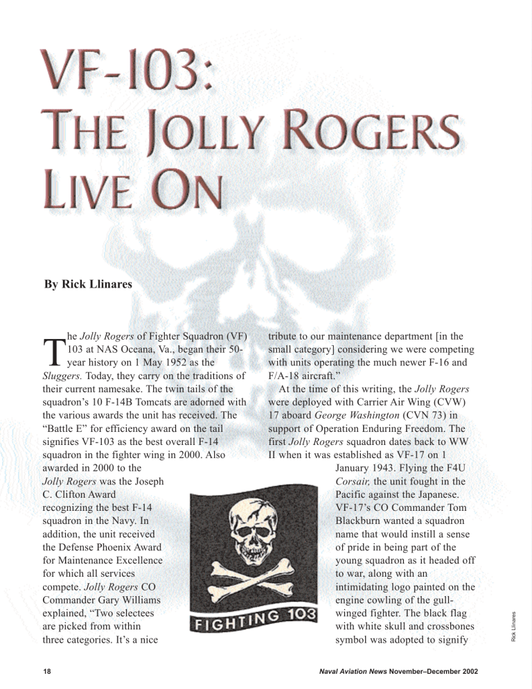 Jolly Rogers: History of VF-103 Fighter Squadron