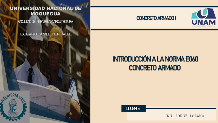 Concreto Armado E060 Intro - Ingeniería Civil