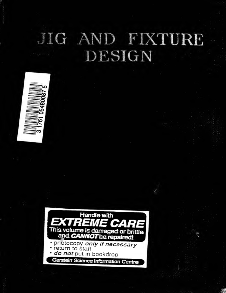 Jig and Fixture Design Textbook