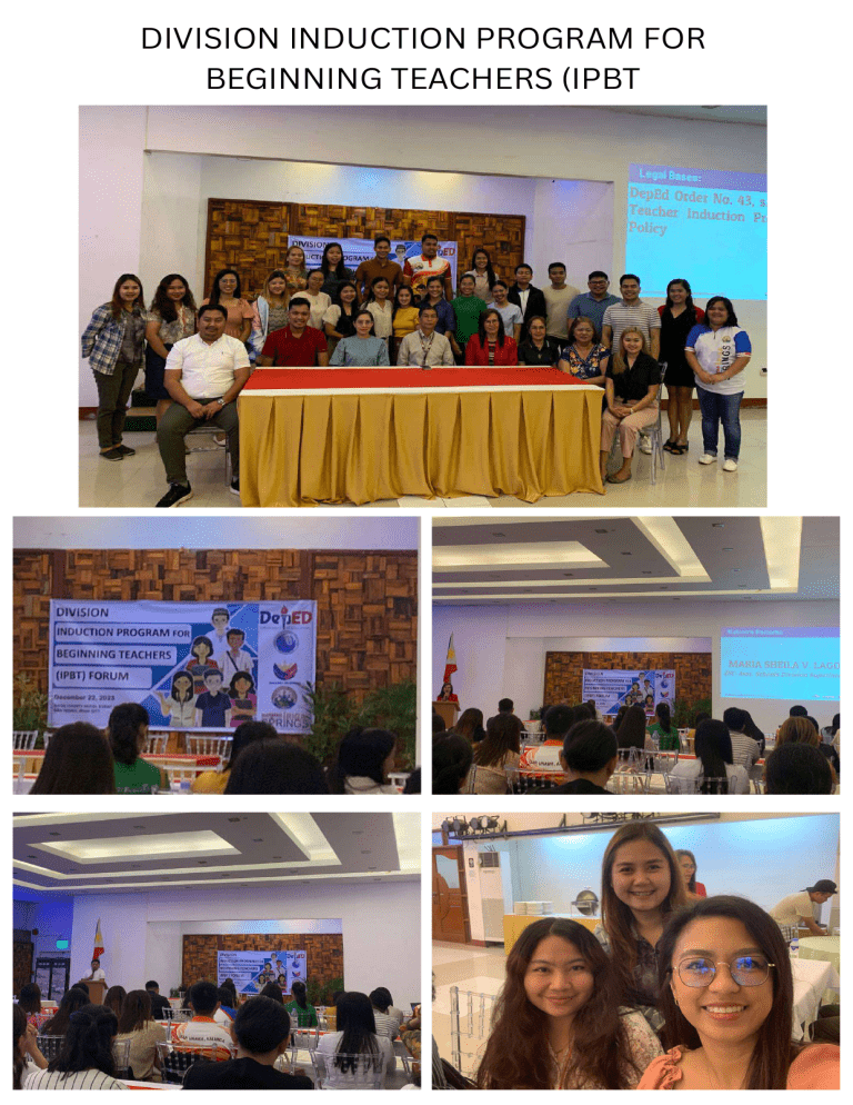 Division Induction Program for Beginning Teachers (IPBT) Overview