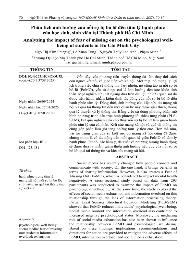 FoMO a pohoda: Študentská štúdia v Ho Či Minovom Meste