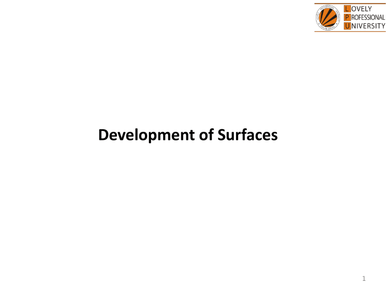 Development of Surfaces: Engineering Drawing Techniques