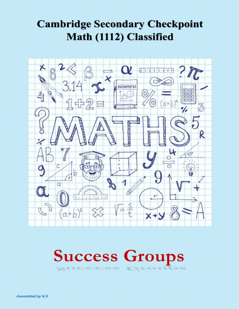 Cambridge Checkpoint Math Exam Prep