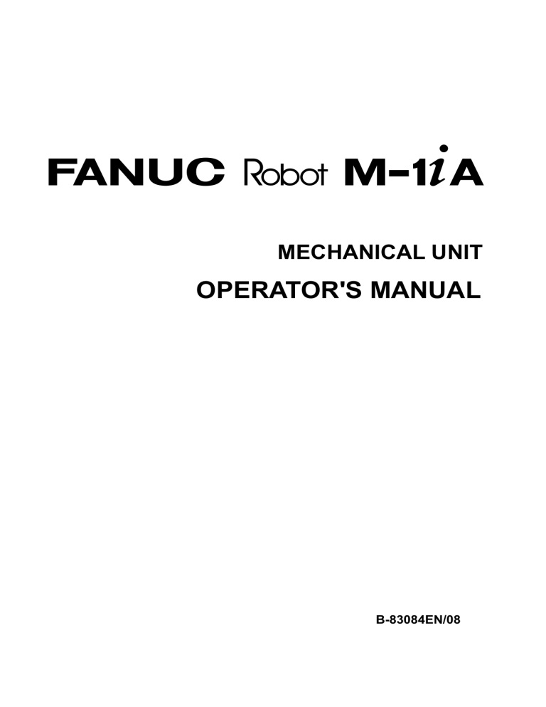 FANUC Robot M-1+A Operator's Manual