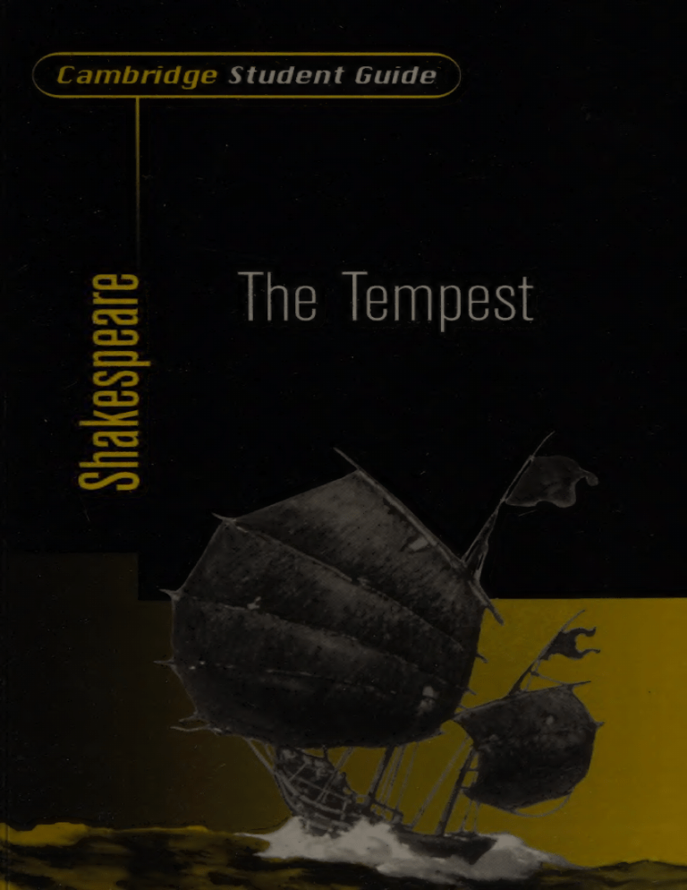 The Tempest: Cambridge Student Guide