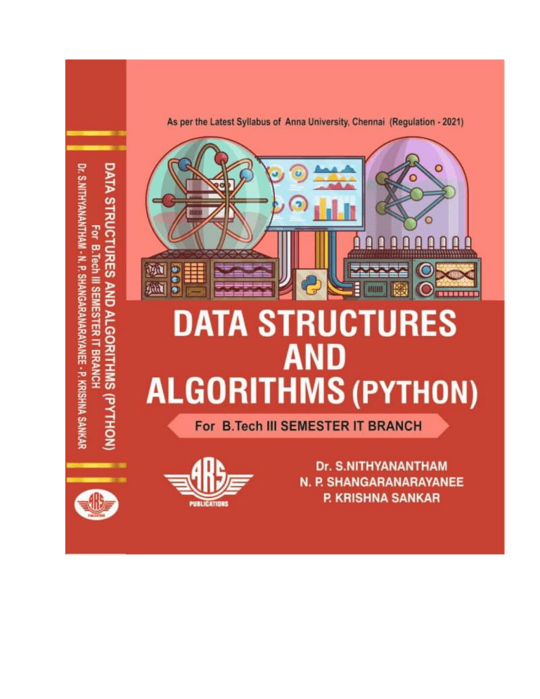 Data Structures & Algorithms in Python: Anna University B.Tech Syllabus
