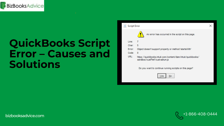 QuickBooks Script Error: Causes and Solutions