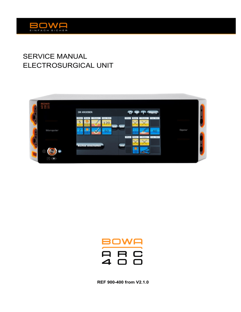 Bowa ARC 400 Service Manual