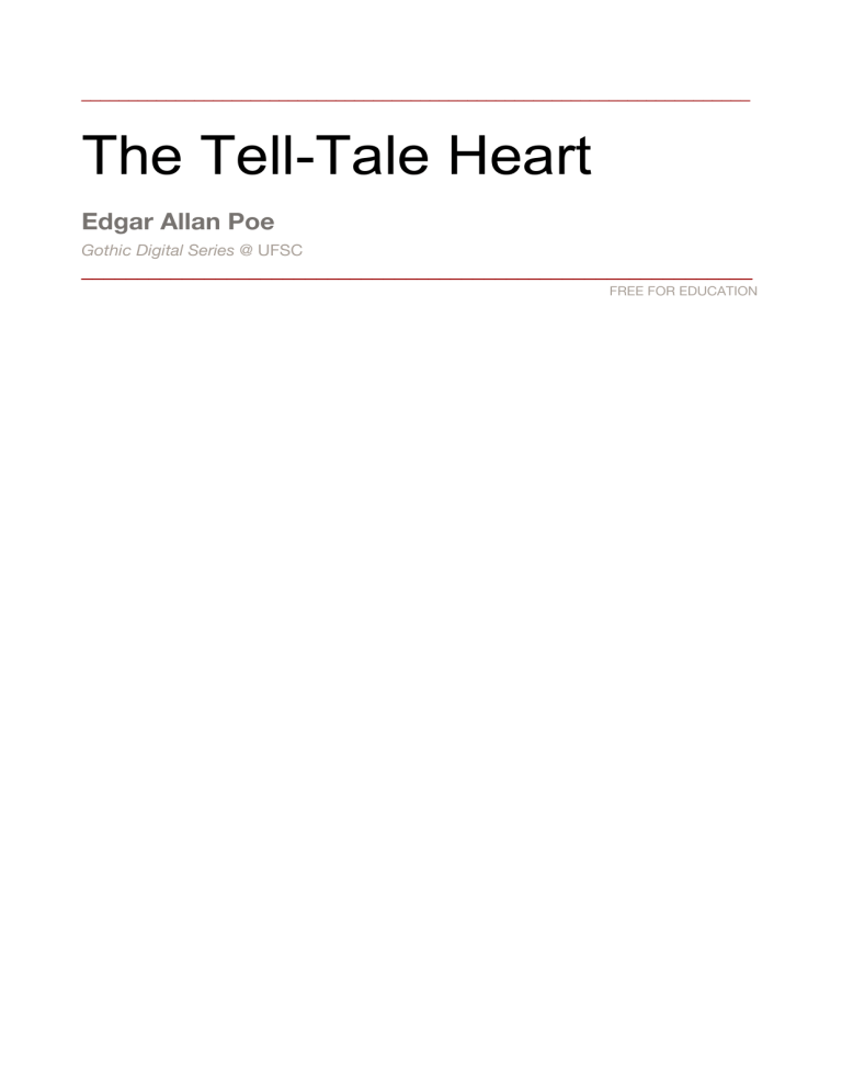 The Tell-Tale Heart by Edgar Allan Poe | Gothic Horror Story