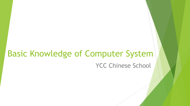 Computer Systems Basics: Hardware & Software Overview