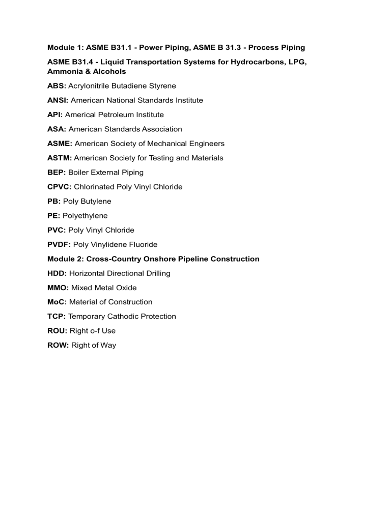 ASME B31.1 Power Piping Training: Codes, Design & Materials