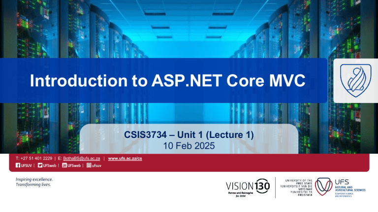 ASP.NET Core MVC Introduction: Web Apps & Development