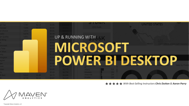 Power BI Desktop Course: Up & Running with Maven Analytics