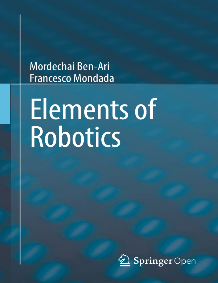 Elements of Robotics: Textbook on Robotics Algorithms