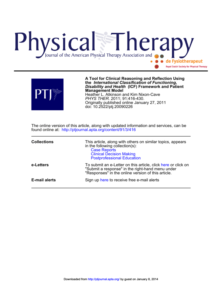 ICF Framework & Clinical Reasoning in Physical Therapy