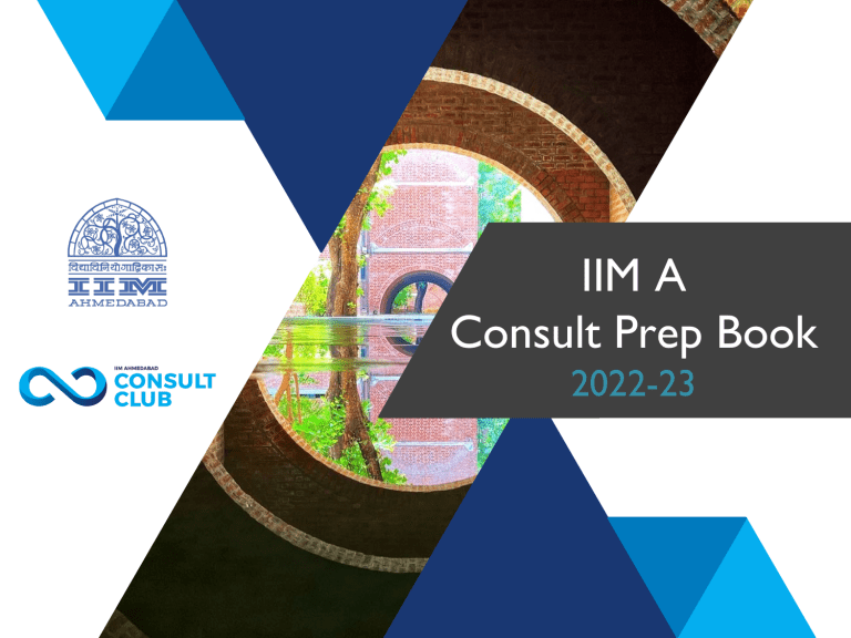 IIM A Consult Prep Book 2022-23 | Consulting Interview Guide