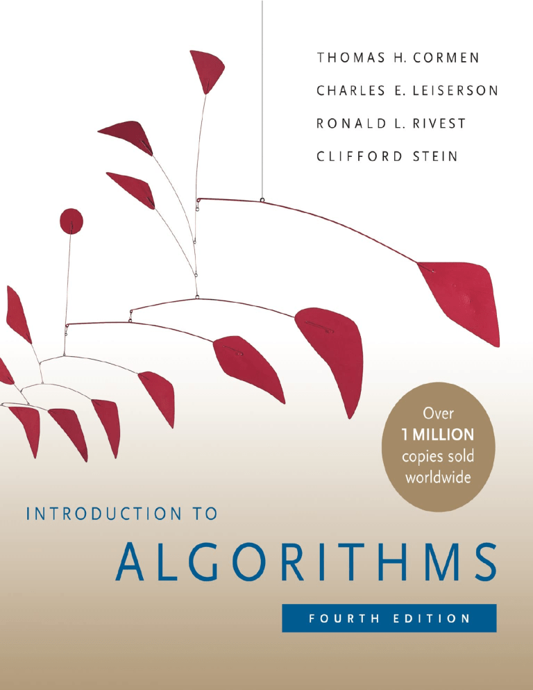 Introduction to Algorithms 4th ed.