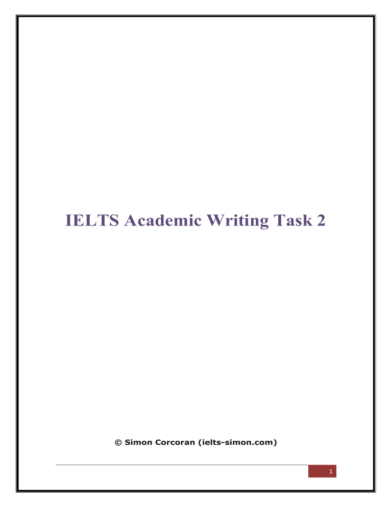 IELTS Writing Task 2: Lessons & Examples