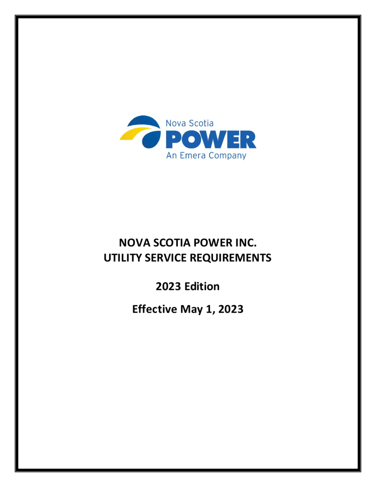 2023-05 Installation of Meter Mounted Transfer Switch Equipment