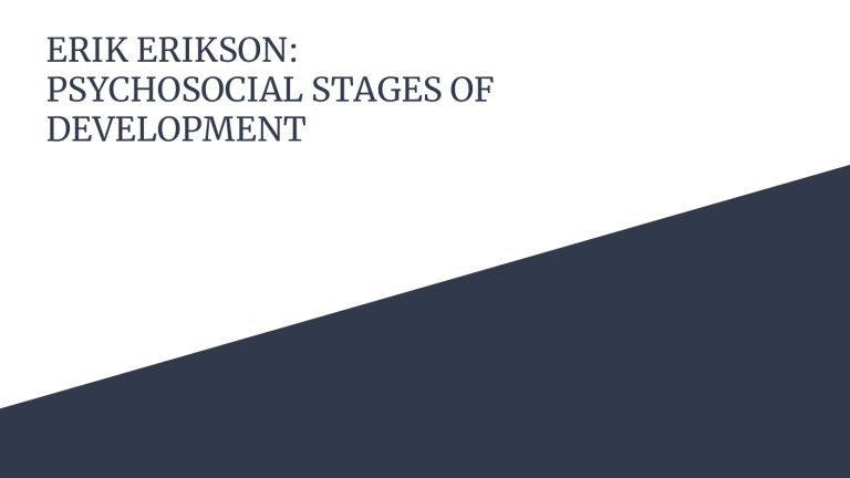 Erikson's Psychosocial Stages of Development | Psychology