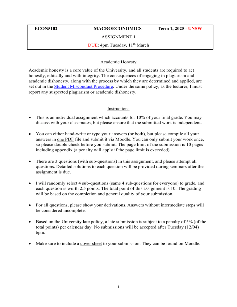 Macroeconomics Assignment: Growth Models & Data Analysis