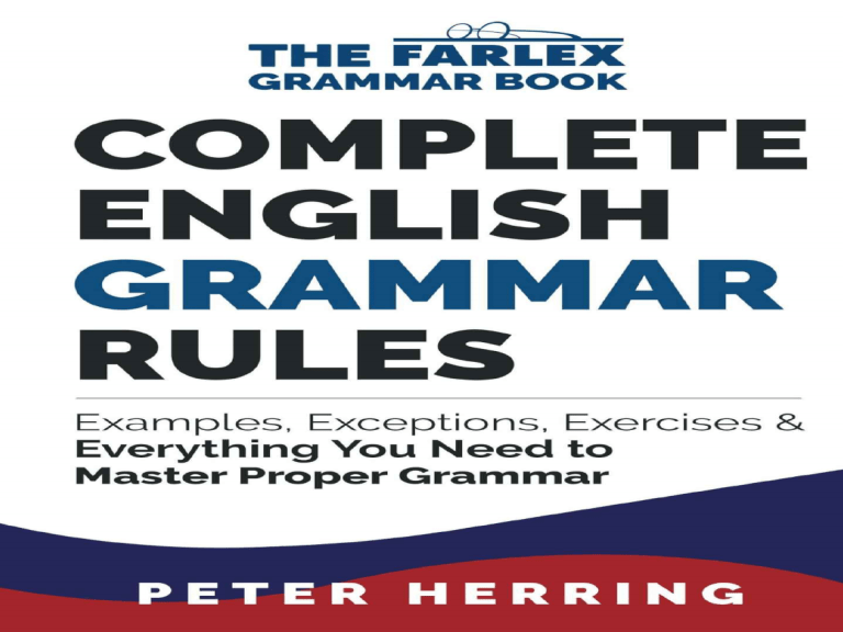 English Grammar Rules: Complete Guide