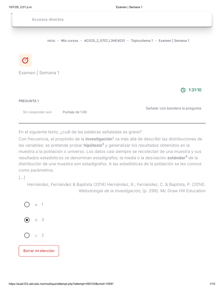 Examen de Lenguaje: Prueba de Gramática y Vocabulario