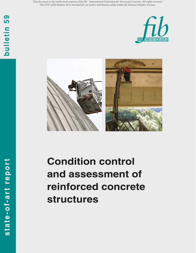 Concrete Structure Condition Assessment: State-of-Art Report