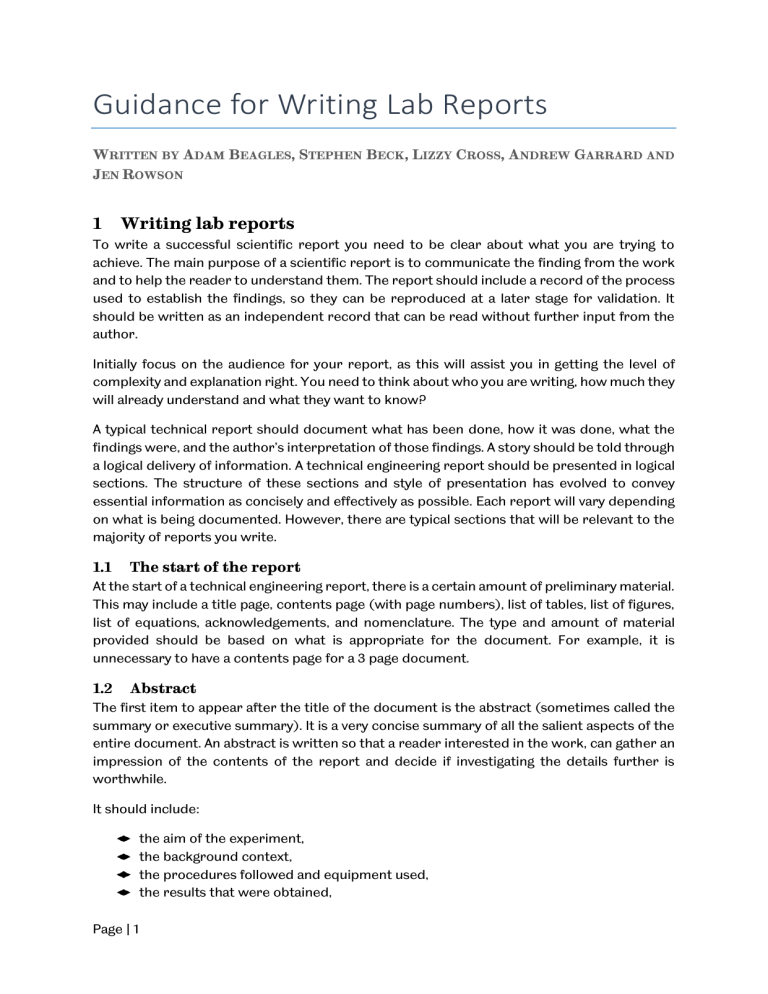 Lab Report Writing Guide: Structure & Best Practices