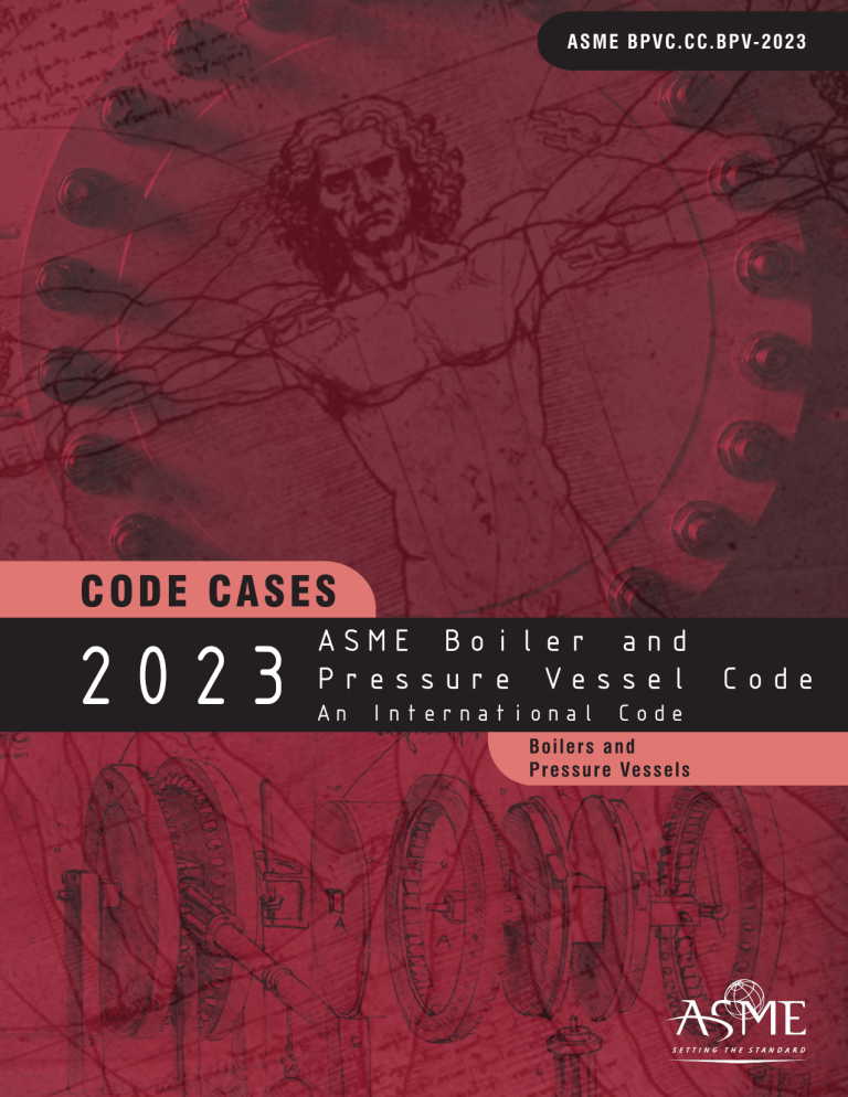 ASME Boiler & Pressure Vessel Code Cases 2023 | Engineering Standards