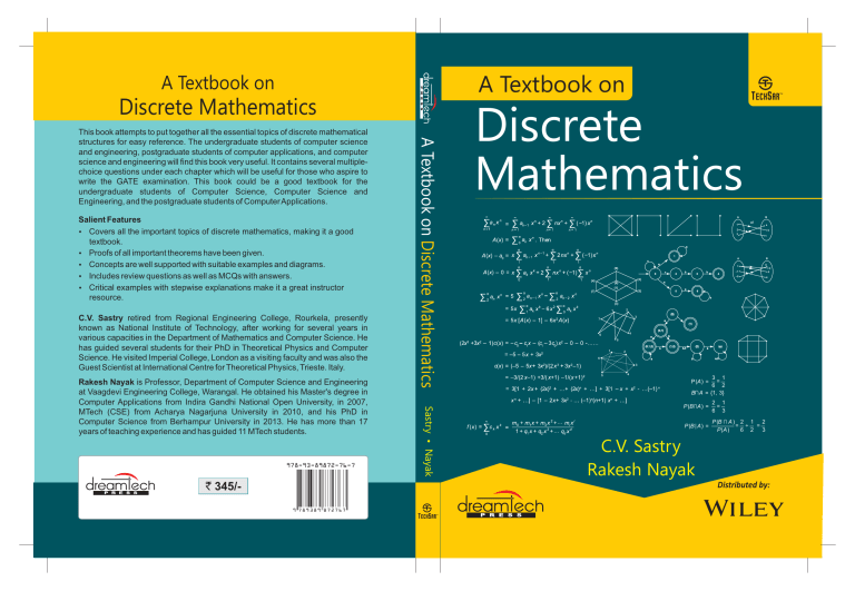 Discrete Mathematics Textbook: Logic, Sets, Graphs, and More