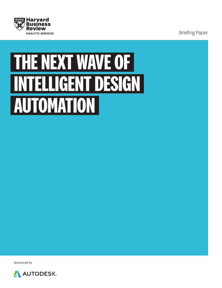 Intelligent Design Automation: The Next Wave | Generative Design