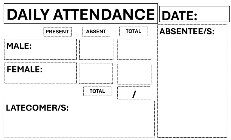 Daily Attendance Sheet Template