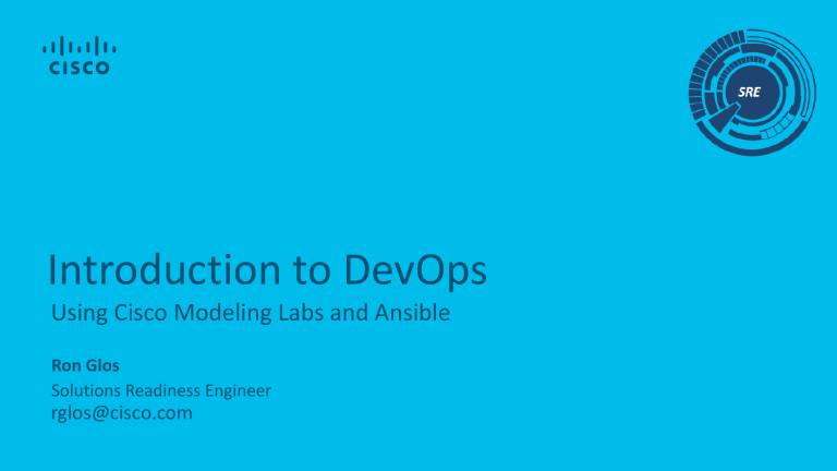 DevOps with Cisco Modeling Labs & Ansible