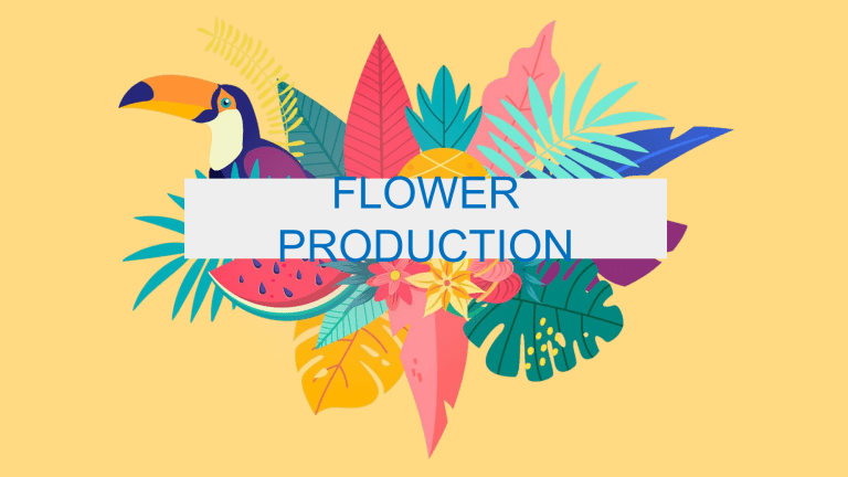 Flower Production: Parts, Pollination & Reproduction
