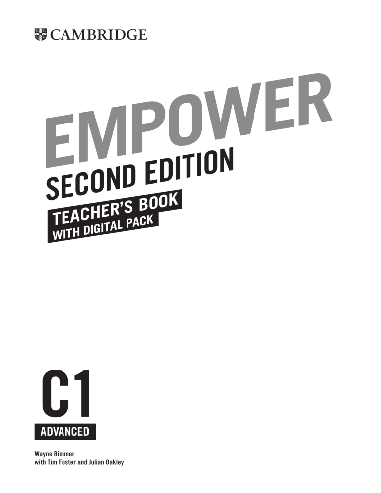 Empower Second Edition Advanced Teacher's Book