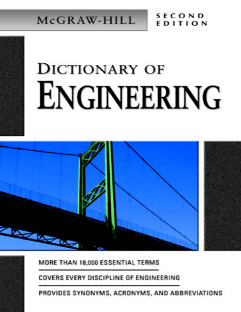 Engineering Dictionary: Terms, Acronyms, Definitions