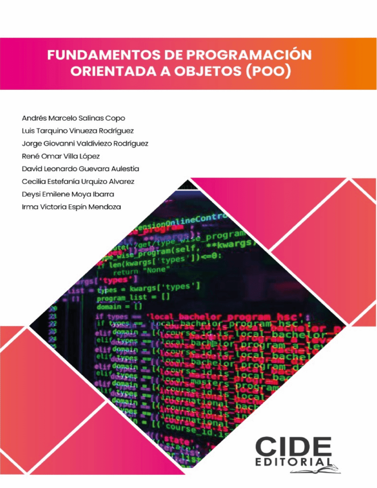 Fundamentos de Programación Orientada a Objetos (POO)