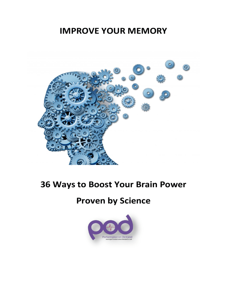 Improve Your Memory: 36 Science-Backed Brain Boosts