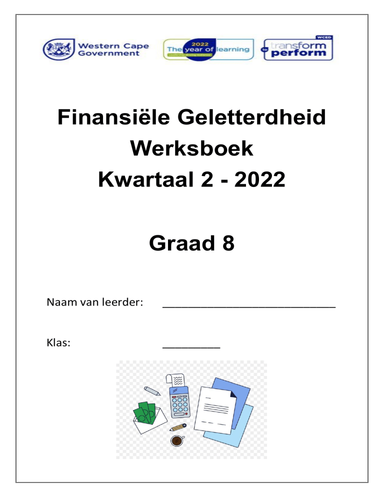 GRAAD 8 FIN GELET LEERDERWERKBOEK