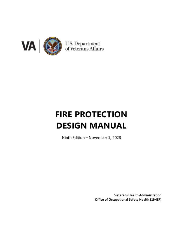Fire Protection Design Manual - Veterans Health Administration