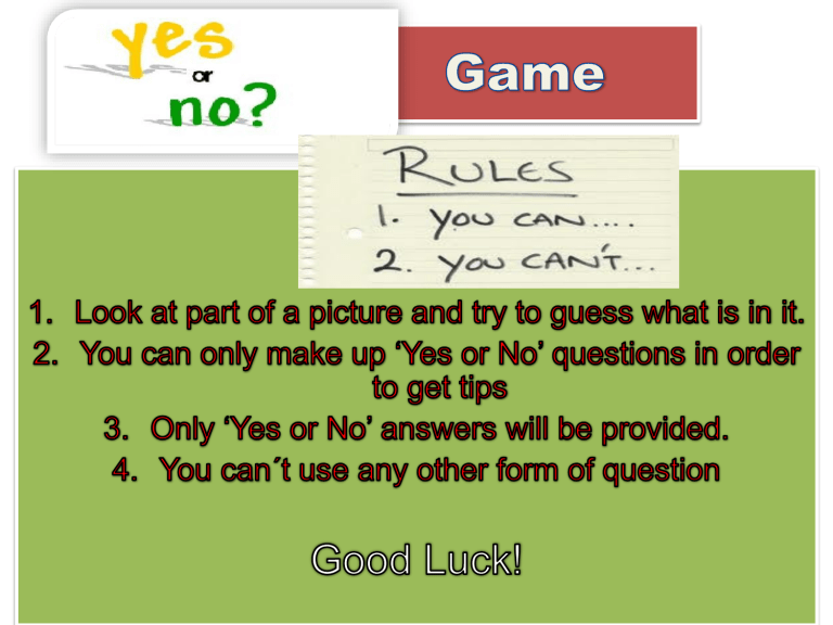 Yes or No Game Rules: Guessing Game Fun