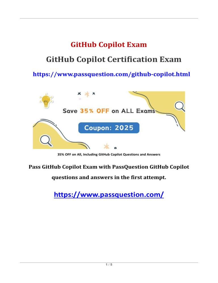 GitHub Copilot Exam Questions & Answers