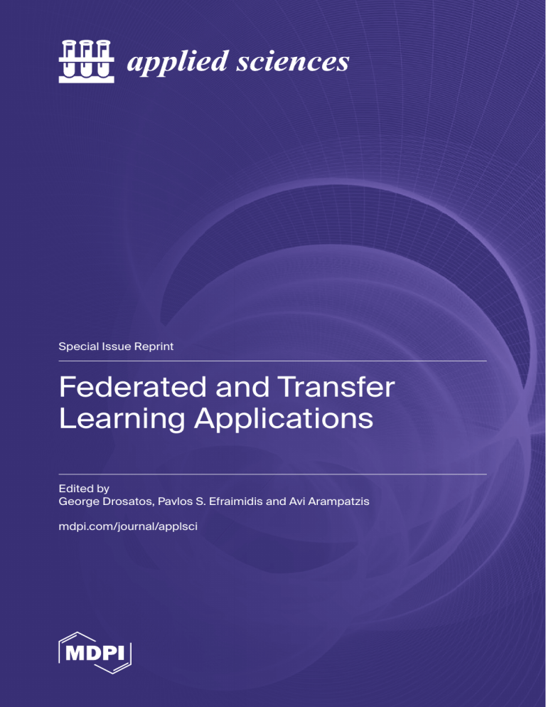 Federated & Transfer Learning Applications
