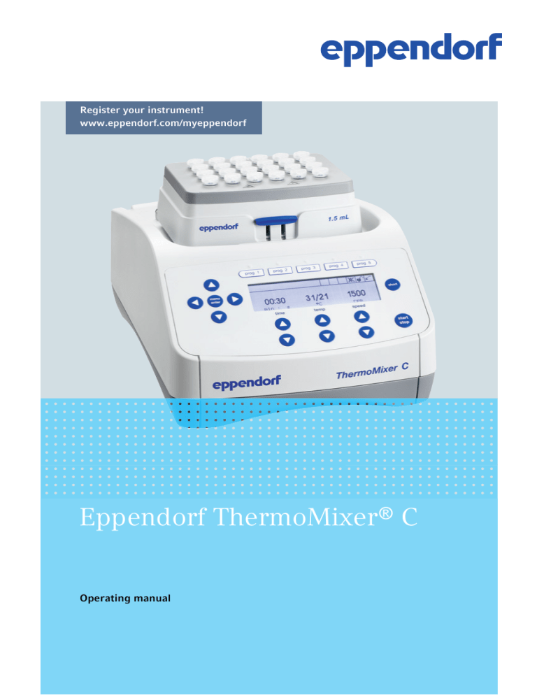 Eppendorf ThermoMixer C Operating Manual