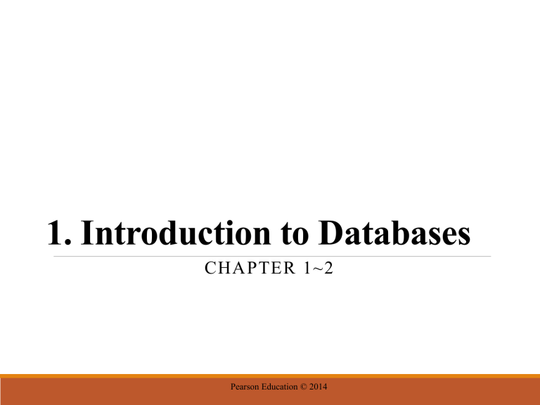 Introduction to Databases: Concepts & Management