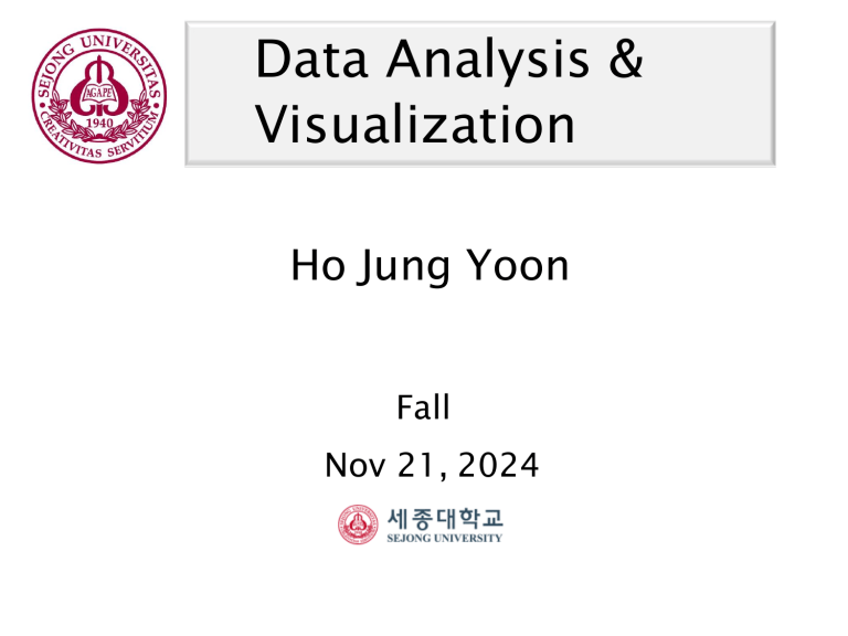 Data Analysis & Visualization with Tableau