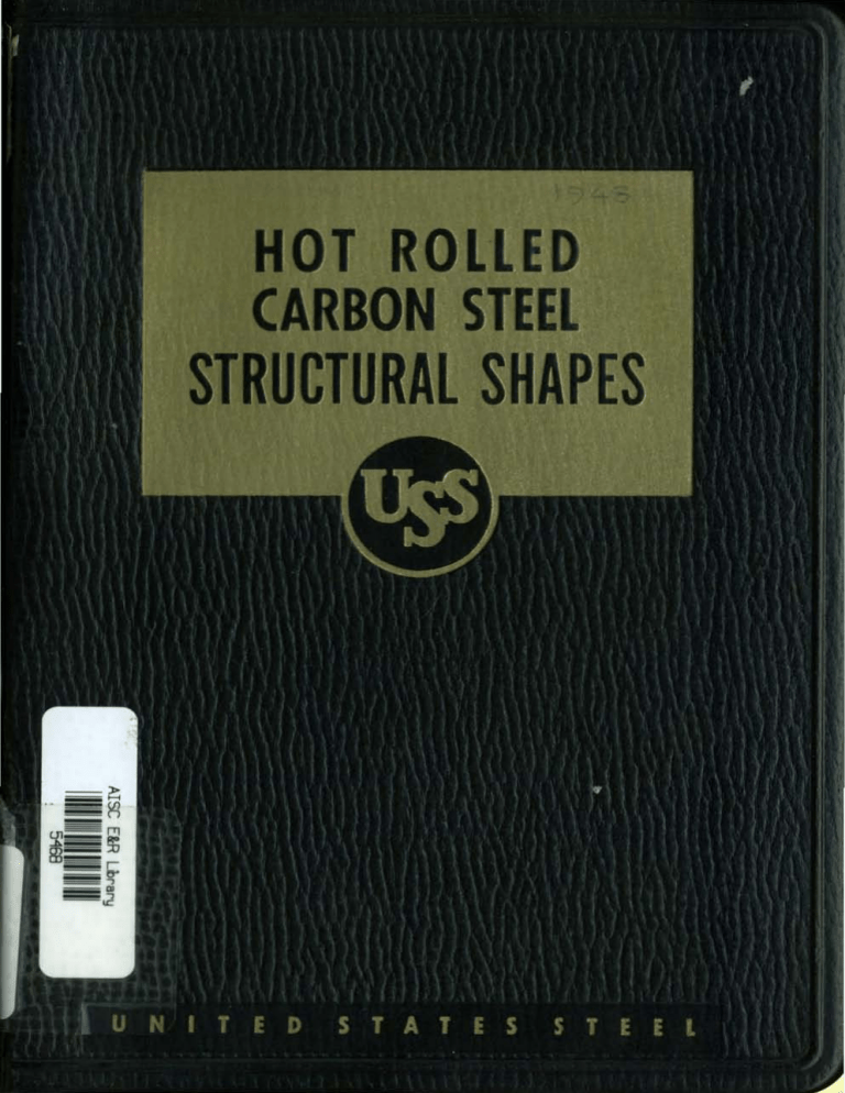 Hot Rolled Carbon Steel Structural Shapes Specs