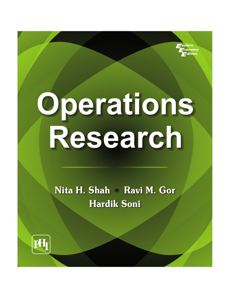 Operations Research Textbook