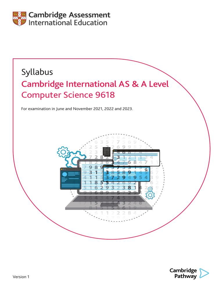 Cambridge AS & A Level Computer Science 9618 Syllabus
